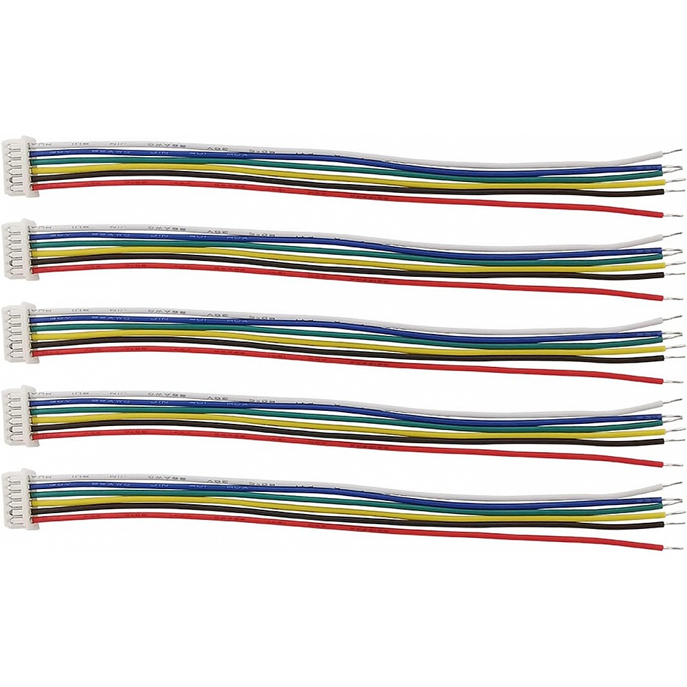 1.25mm Single Head DuPont Terminal Wire 6 Pin