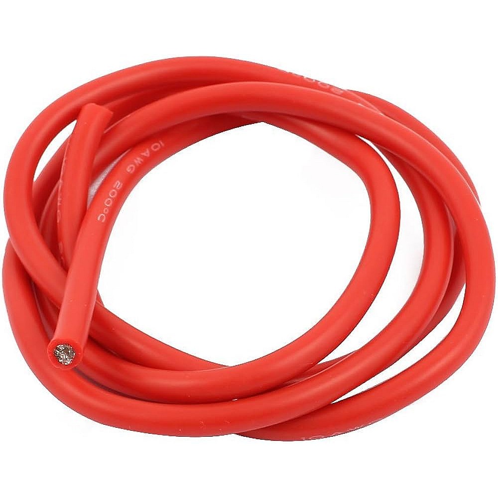 10AWG High Quality Red Silicon Wire - 1Meter