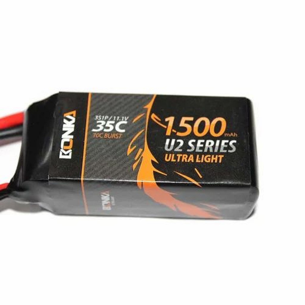 11.1V 1500mAh 35C 3S1P Bonka Lipo Battery - High Quality