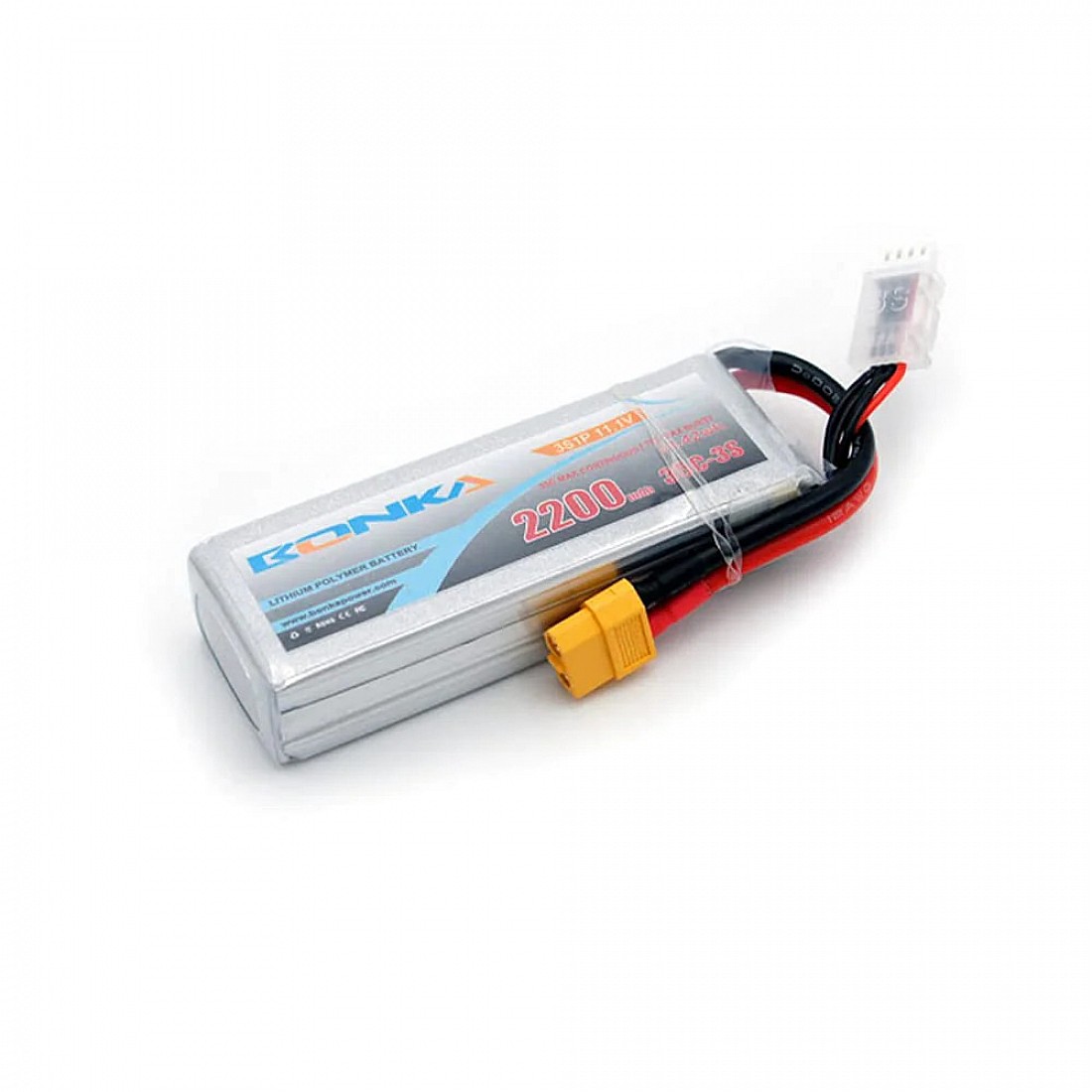 11.1V 2200mAh 35C 3S1P Bonka Lipo Battery - Bonka High-Capacity Lipo Battery