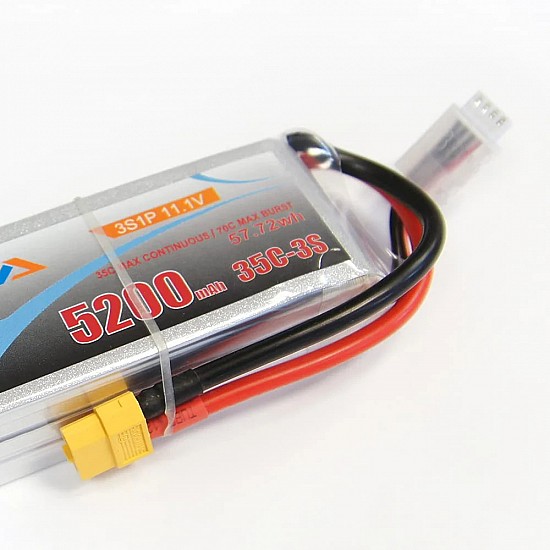 11.1v 5200mah 35C 3S1P Bonka Lipo Battery - High Quality