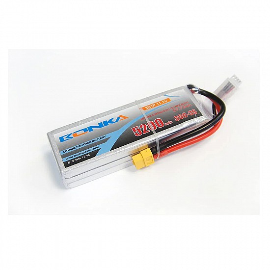 11.1v 5200mah 35C 3S1P Bonka Lipo Battery - High Quality