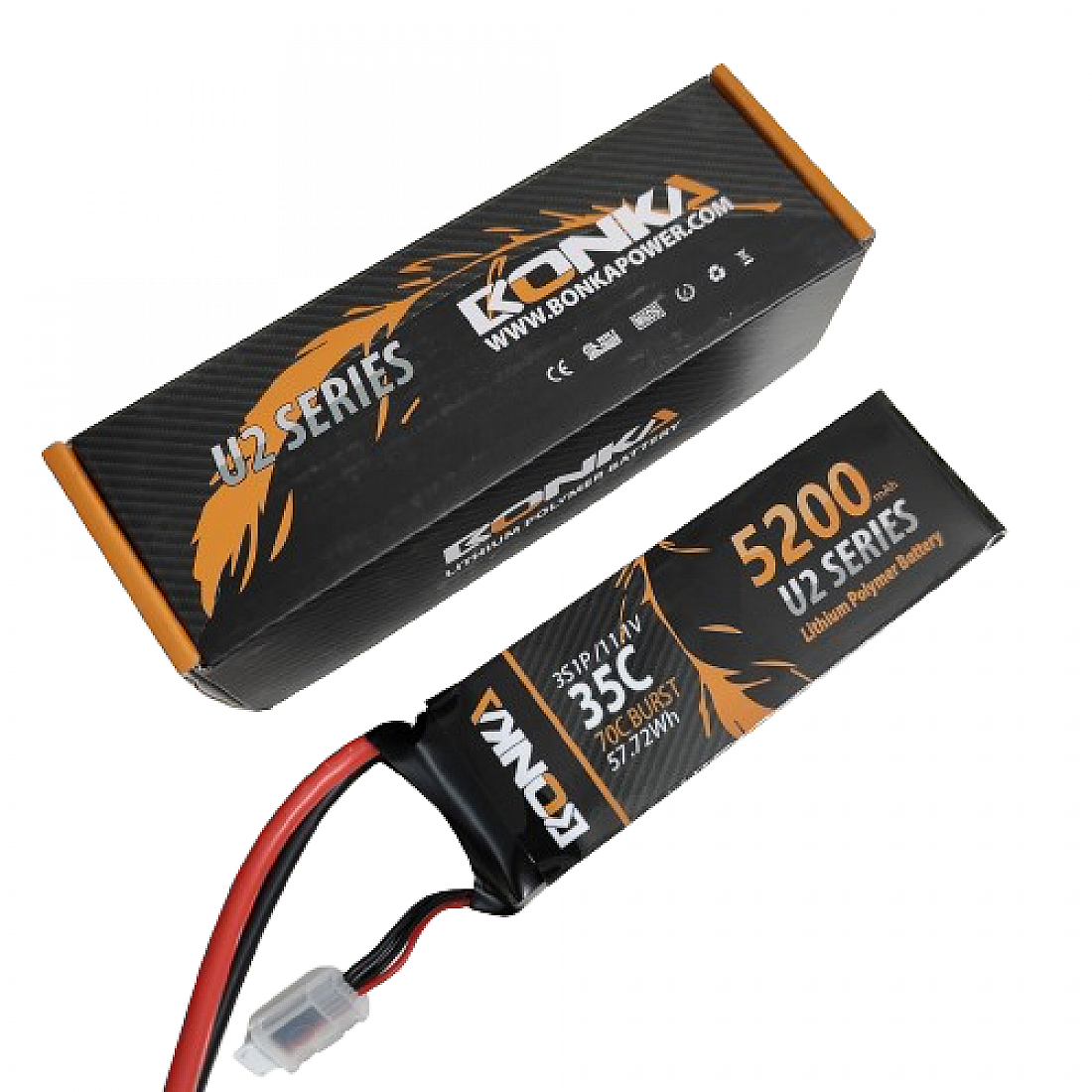 11.1v 5200mah 35C 3S1P Bonka Lipo Battery - High Quality