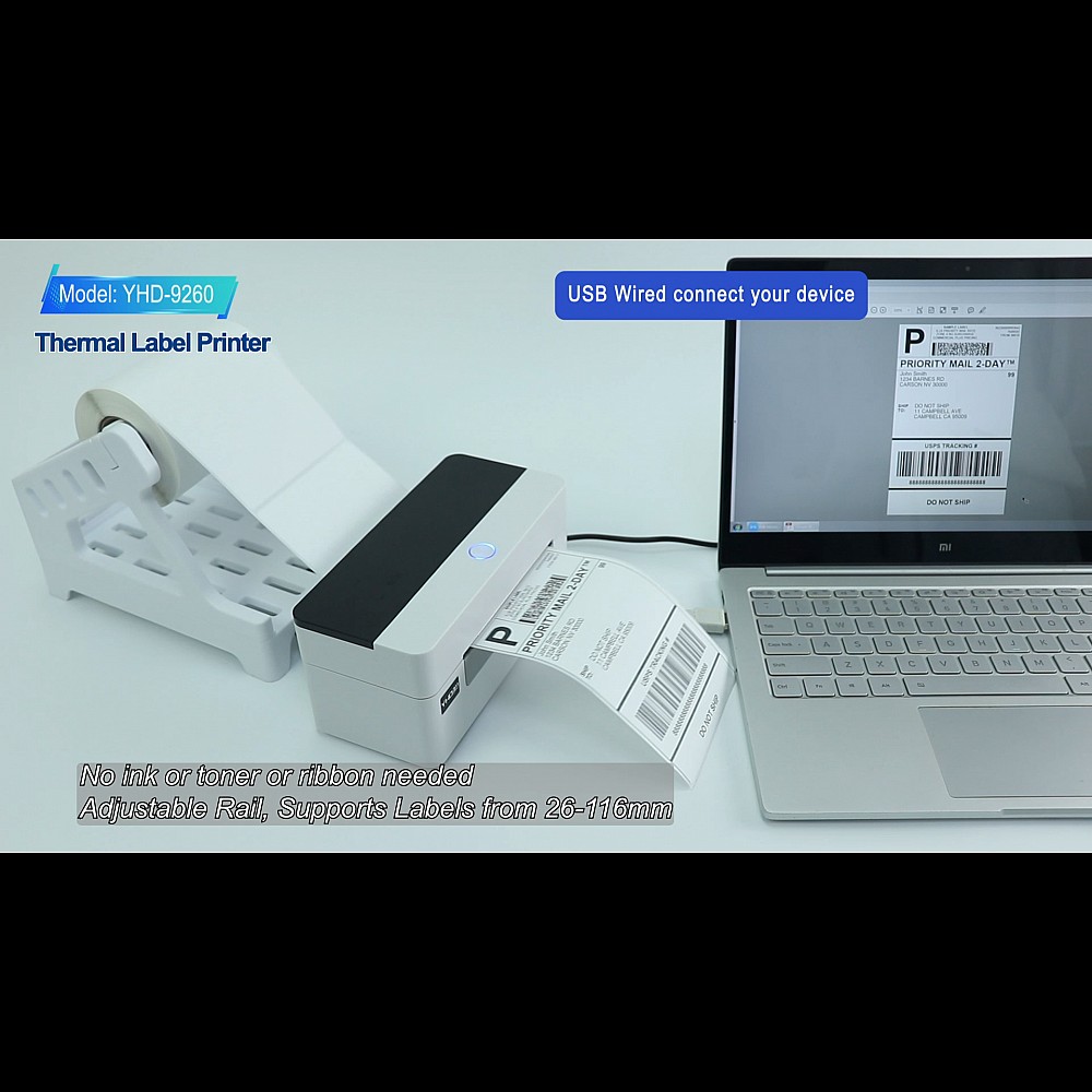 110mm 4X6 inch Best Shipping Label Printer Thermal Line Dot Barcode ...