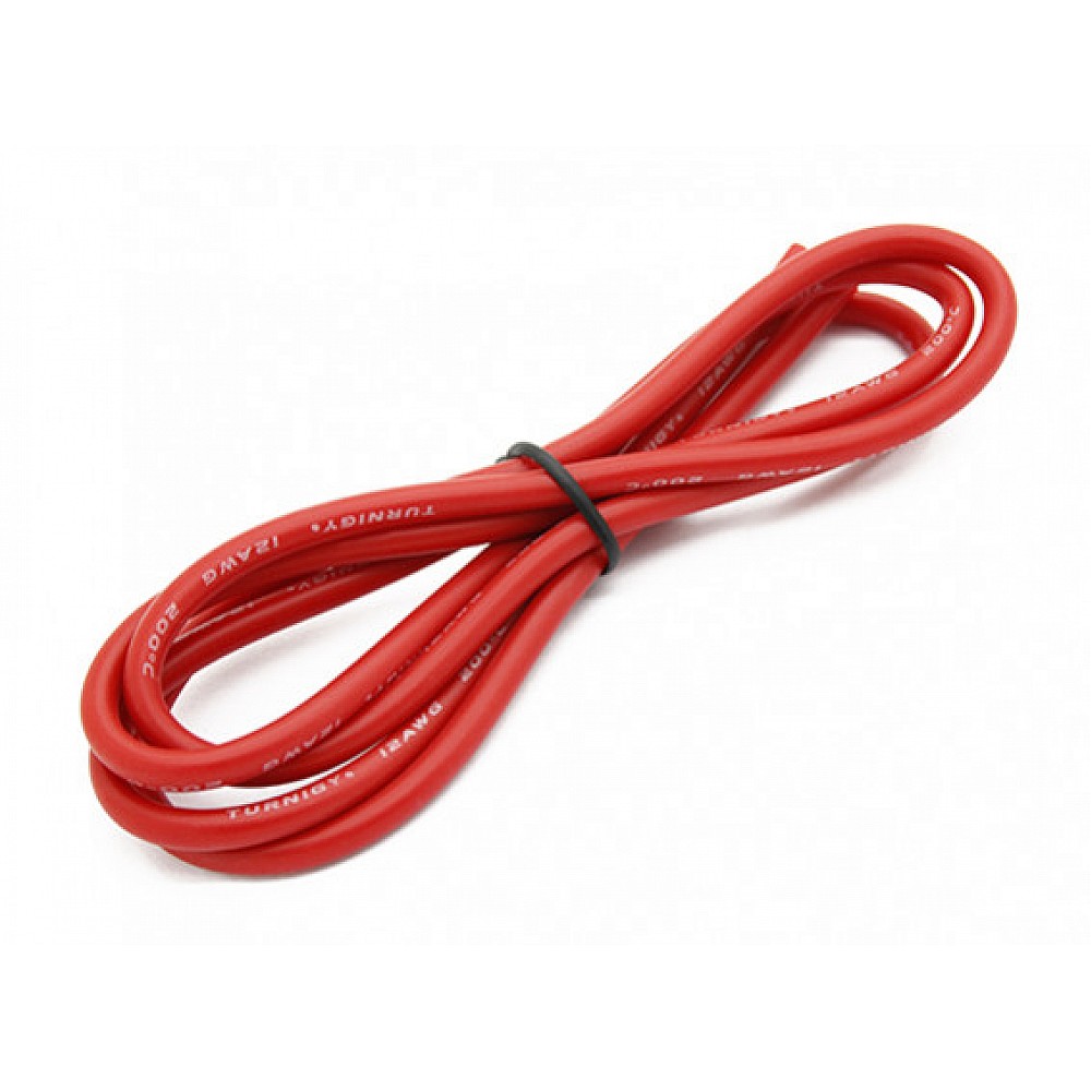 12AWG High Quality Red Silicon Wire - 1Meter