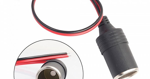 12V 10A Max 120W Car Cigarette Lighter Charger Cable Female Socket Plug