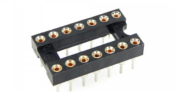 14 Pin Machine tooled IC Socket (Round IC Base)