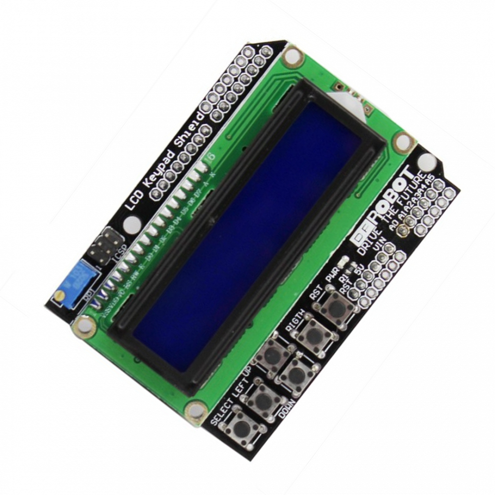 1602 LCD Keypad Shield Blue Backlight for Arduino 1602 LCD Keypad Shield Blue Backlight for Arduino