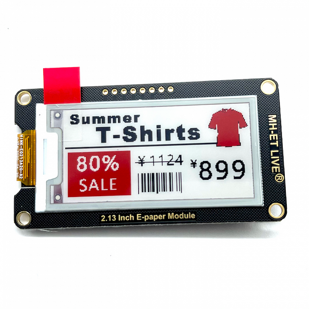 2.13 Inch E-Paper Flexible Ink Screen LCD Module