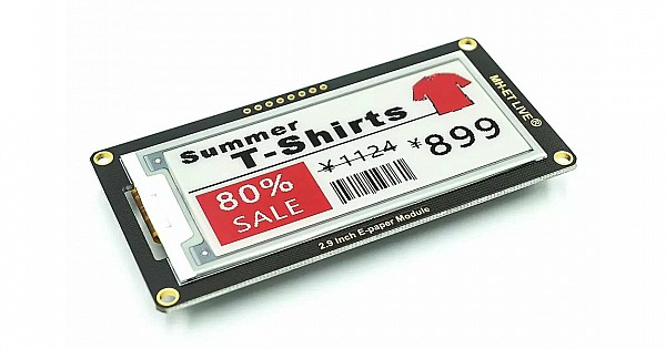 2.9 Inch Red E-Paper Flexible Ink Screen LCD Module