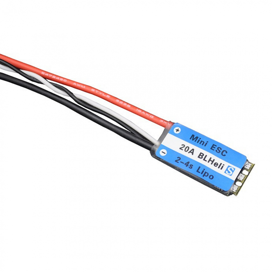 20A 2-4S Mini BLHeli_S OPTO ESC for FPV Race RC Helicopter