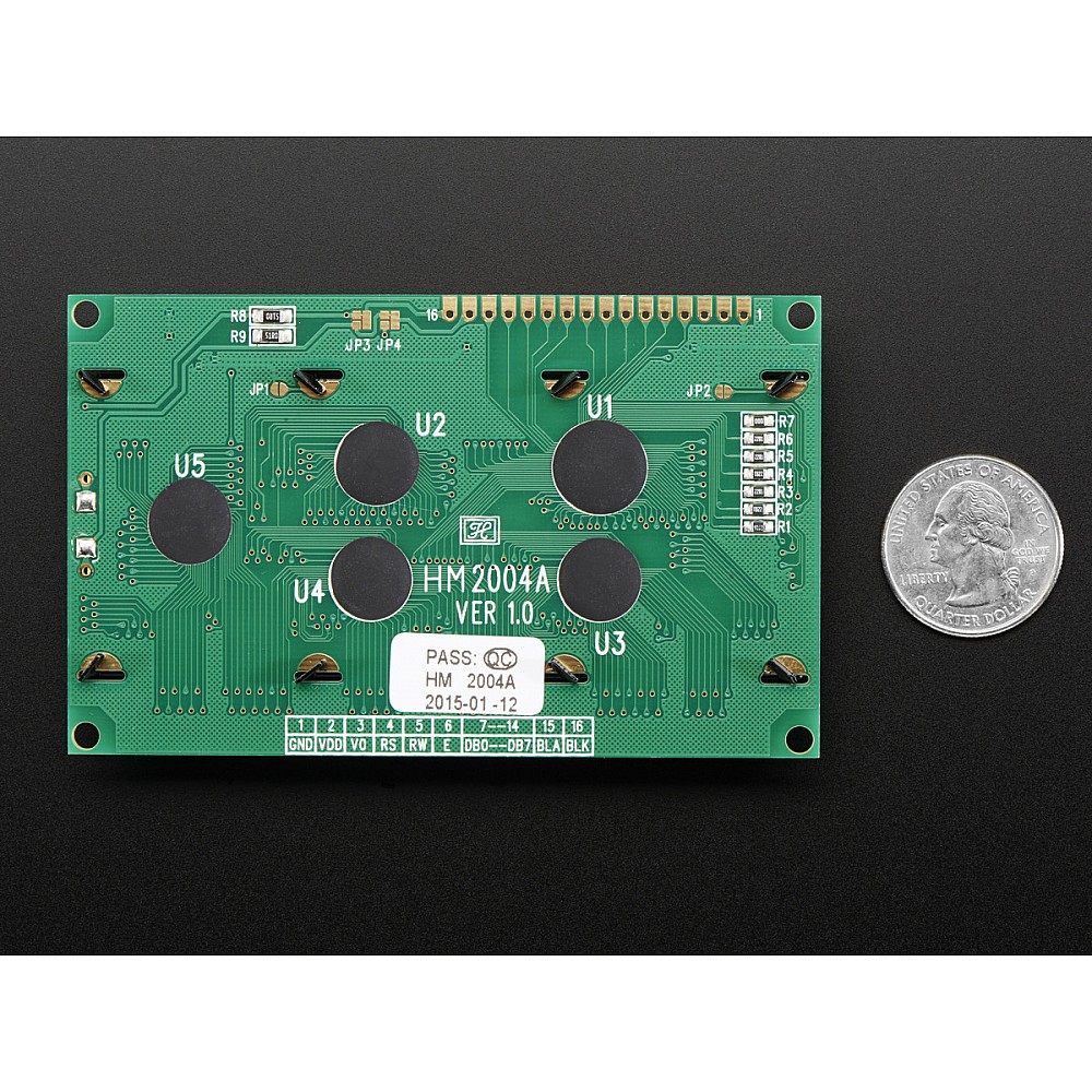 20X4 Parallel LCD Display with Blue Backlight - LCD2004