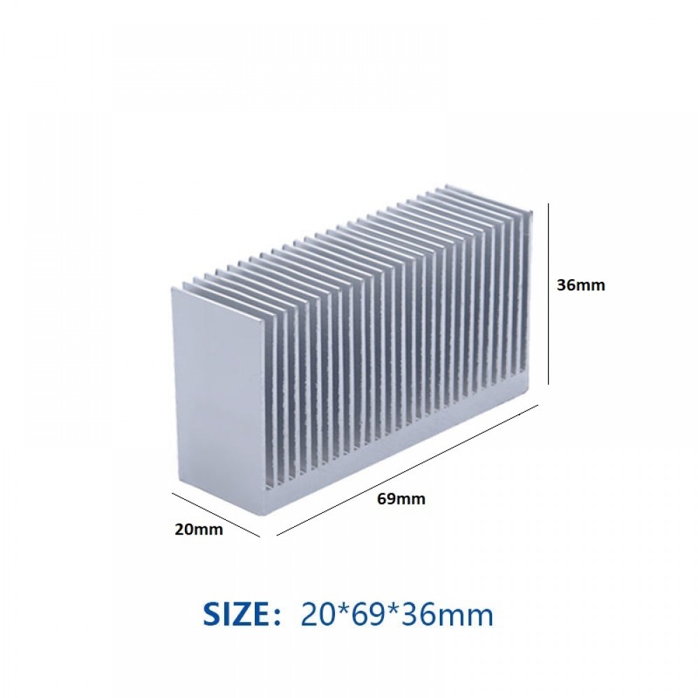 20x69x36mm Aluminum Heatsink