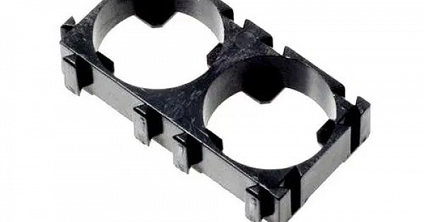 21700 1x2 Black Lithium Cell Holder