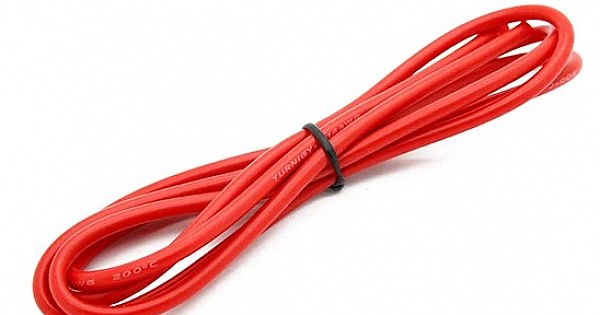 1 Meter Red Silicon Wire 14AWG Heatproof Soft Silicone Silica Gel Wire ...