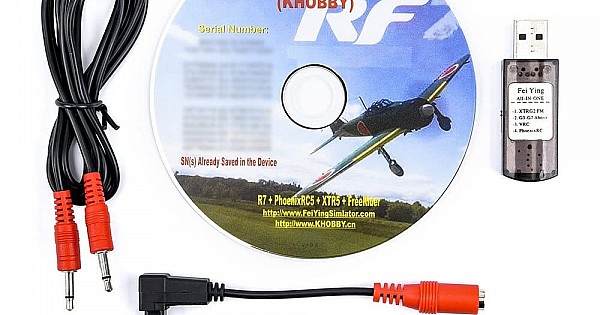 22in1 RC USB Flight Simulator Cable Support Realflight G7 G6 G5.5 G5
