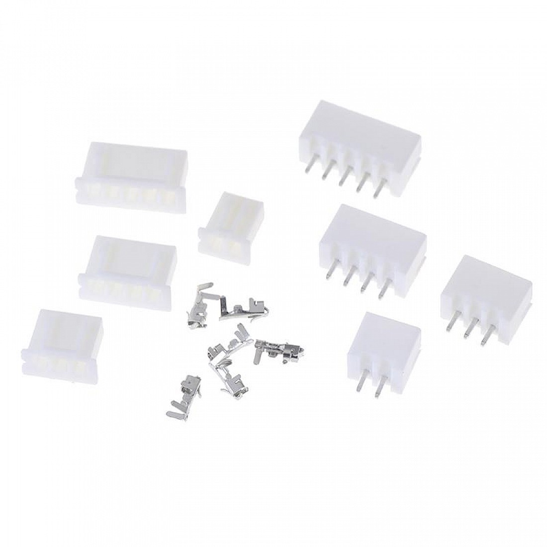 230pcs XH 2.54 2P 3P 4P 5Pin 2.54mm Pitch Terminal Kit Housing Pin ...
