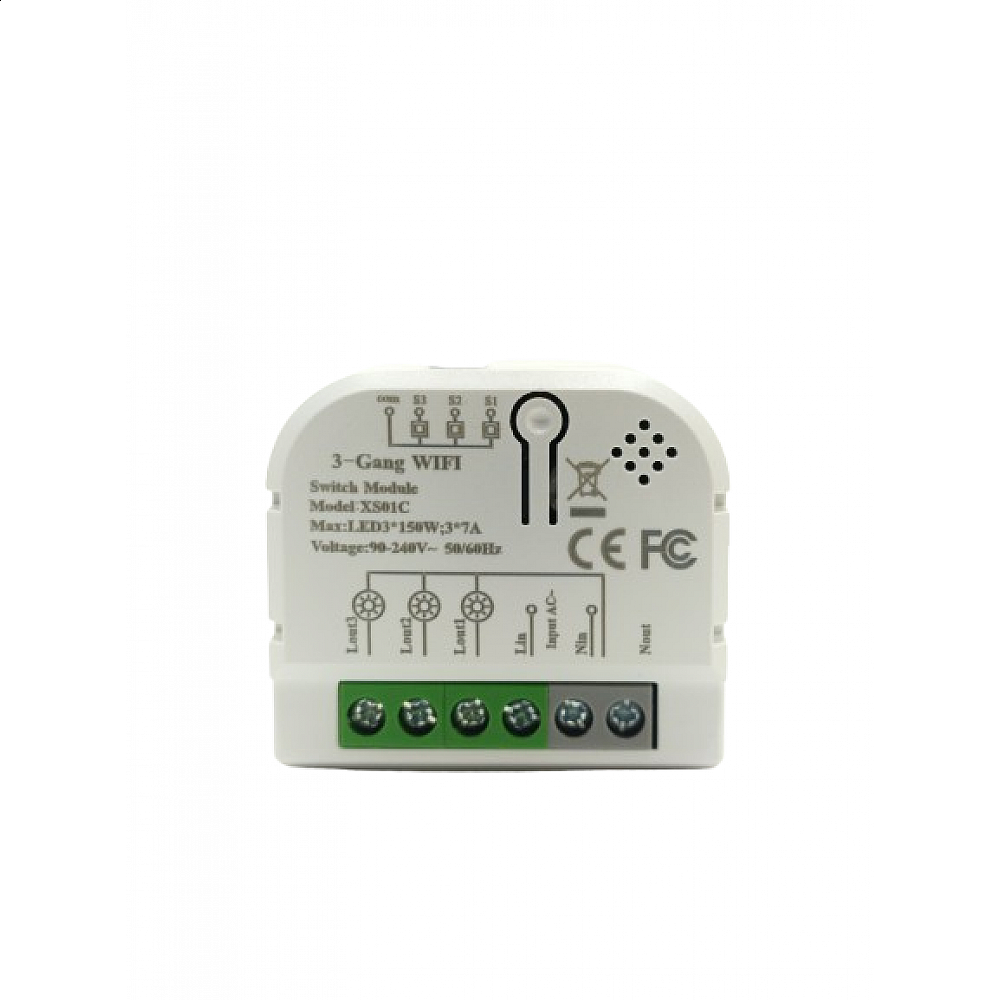 3 Channel Smart Wireless WIFI 16A Switch Work with Alexa , Smart life ...