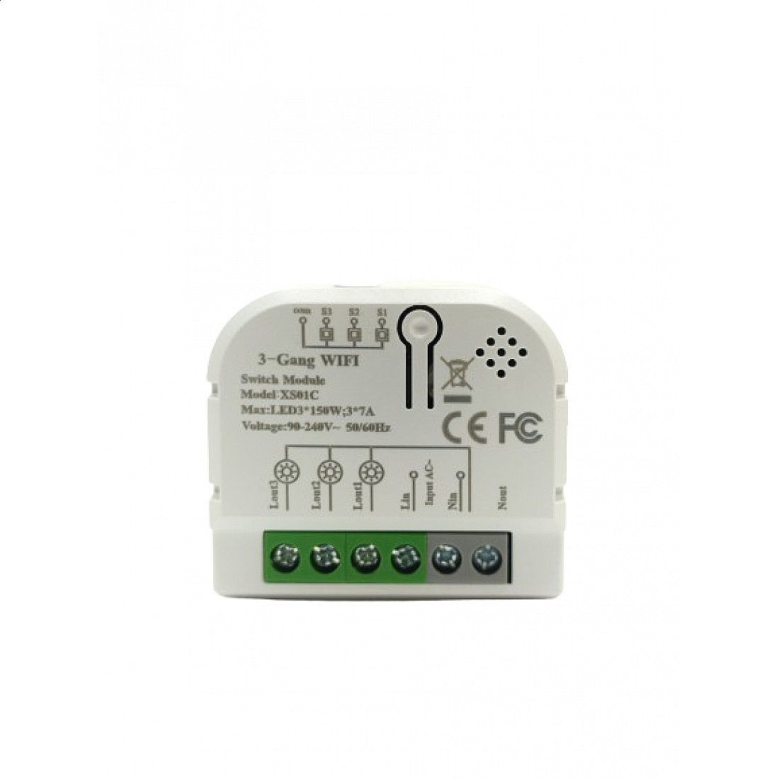 3 Channel Smart Wireless WIFI 16A Switch Work with Alexa , Smart life app, Google home and IFTTT ...