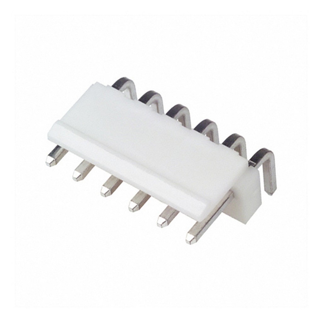 3.96mm Spacing 6 Pin Curved Header Connector