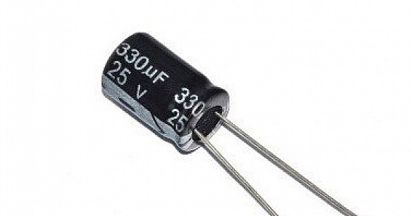 330uF 25V Electrolytic Capacitor