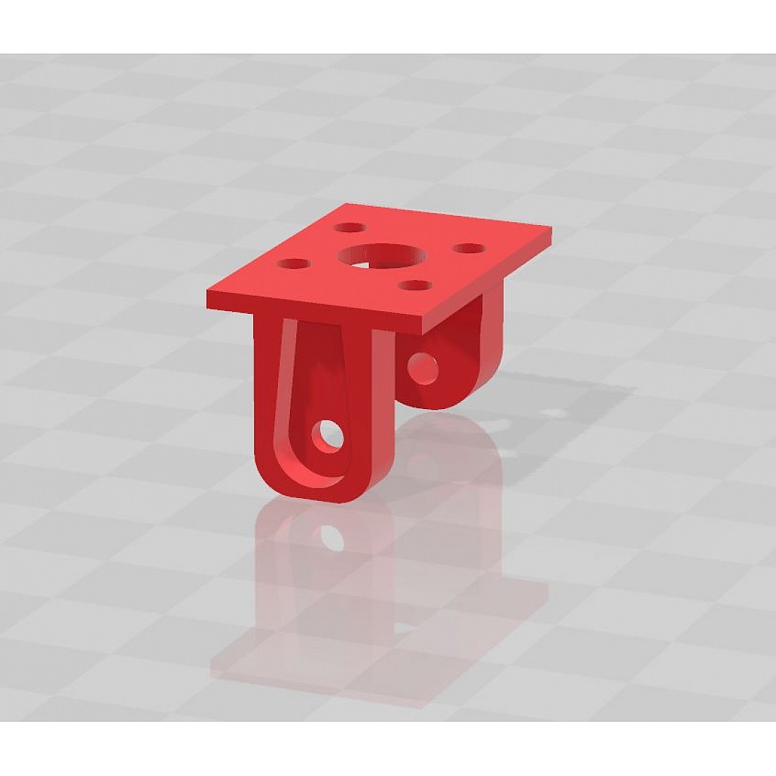 3D Printed Motor mount with tilt mechanism by servo SG90 | 3D Printed ...