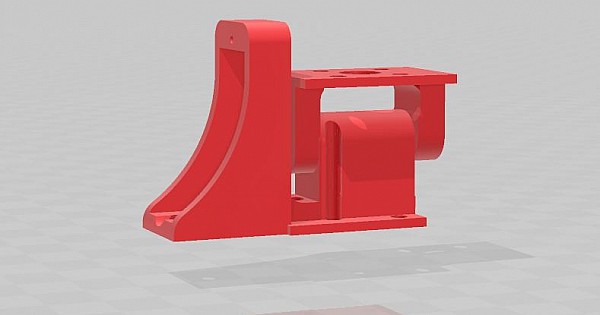 3D Printed Motor mount with tilt mechanism by servo SG90 | 3D Printed ...
