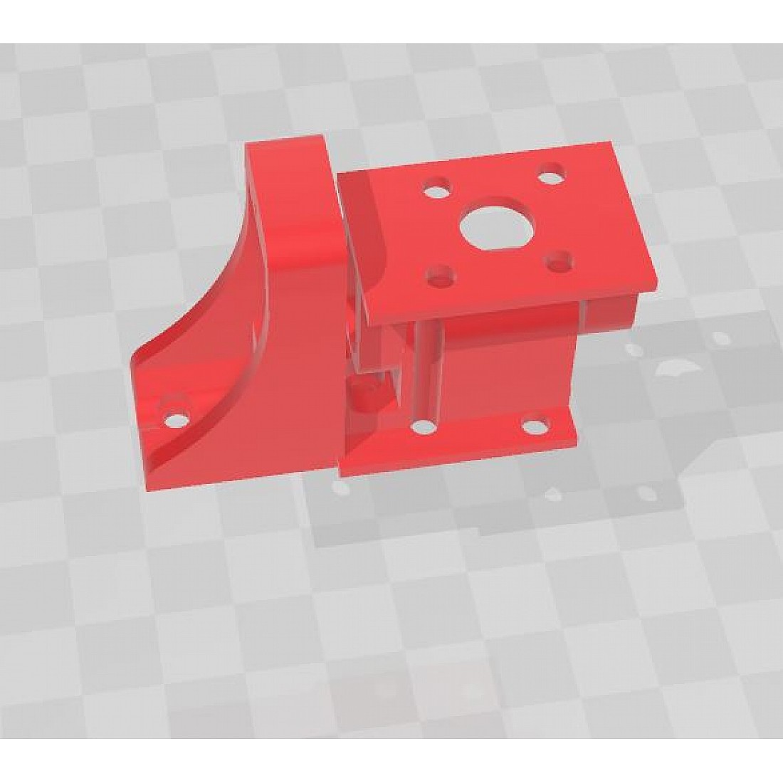 3D Printed Motor mount with tilt mechanism by servo SG90 | 3D Printed ...