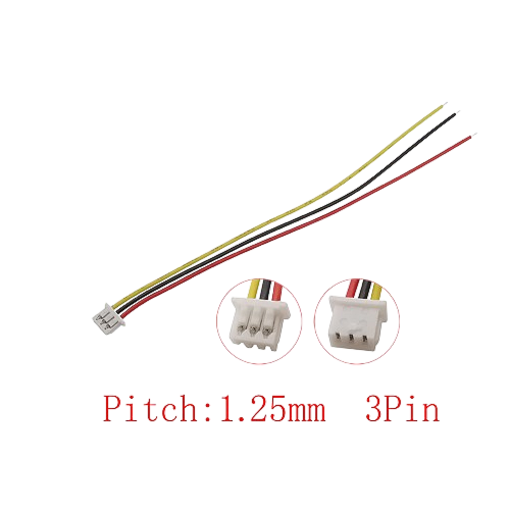 3P 1.25mm Single Head DuPont Terminal Wire