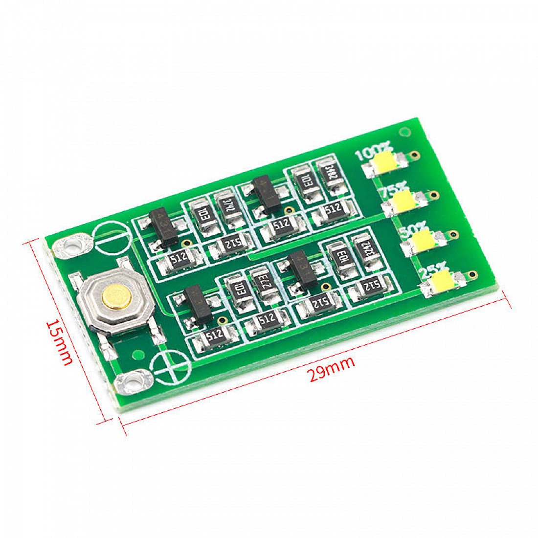 3S 11.1V 12V 12.6V Lithium Battery Capacity Indicator Module