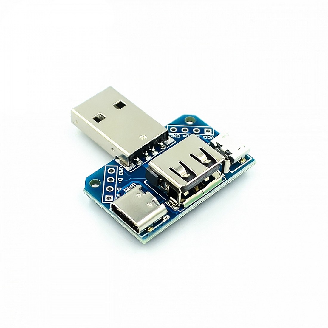 4 in 1 USB Adapter Board Male to Female Micro Type-C 4P 2.54mm USB4 ...