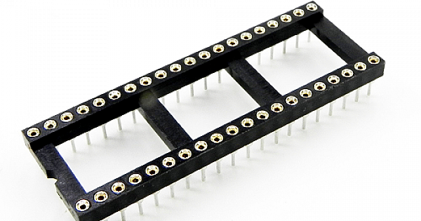 40 Pin Wide Machine tooled IC Socket (Round IC Base)