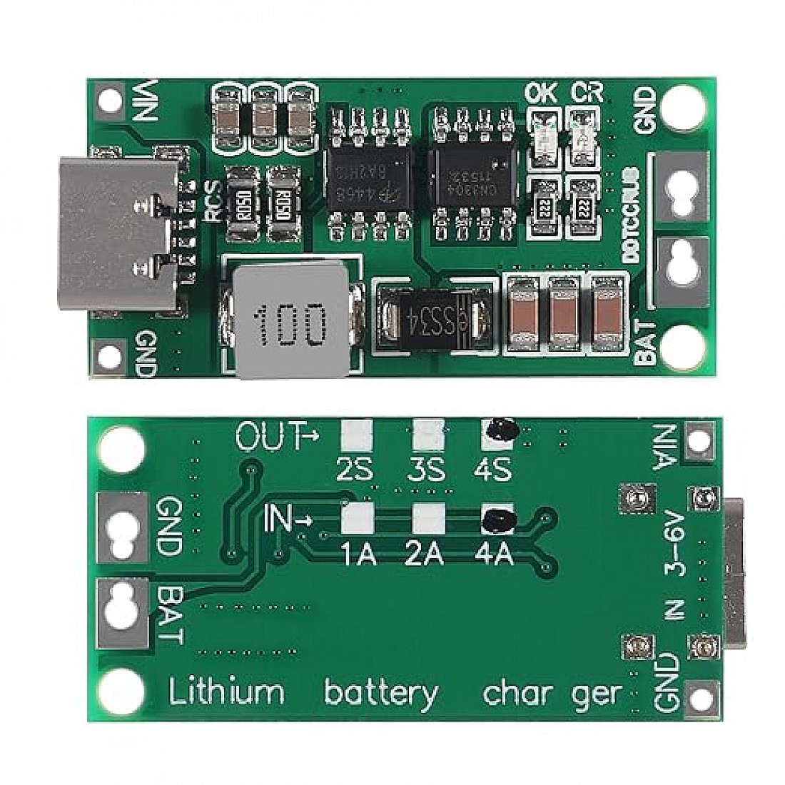 4S-4A |18650 Polymer Lithium Ion Charger Type C to 4S 8.4V 4A Booster ...