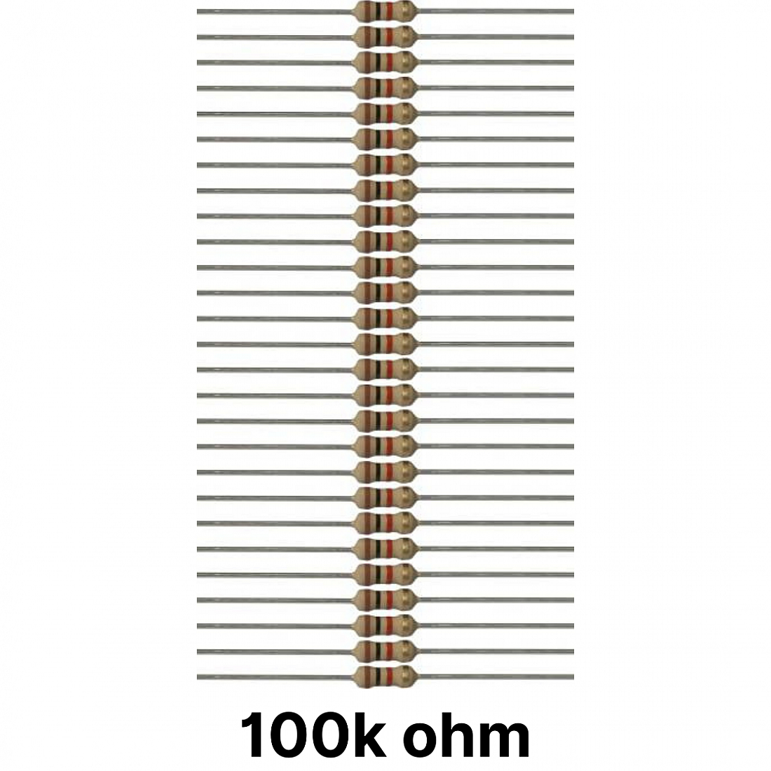 50 piece of 100K ohm Resistor