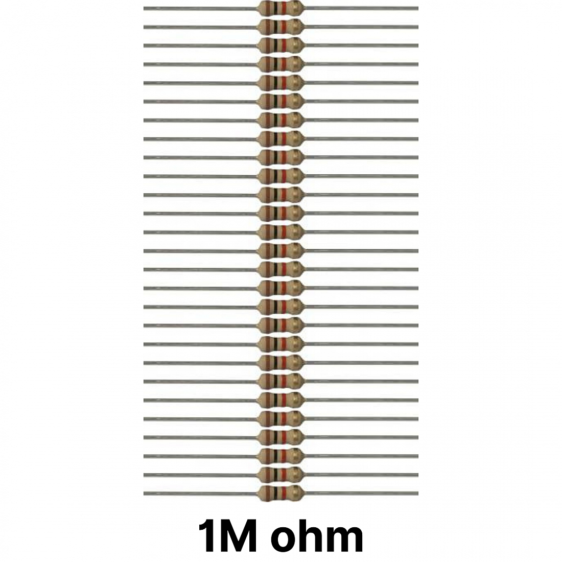 50 piece of 1M ohm Resistor