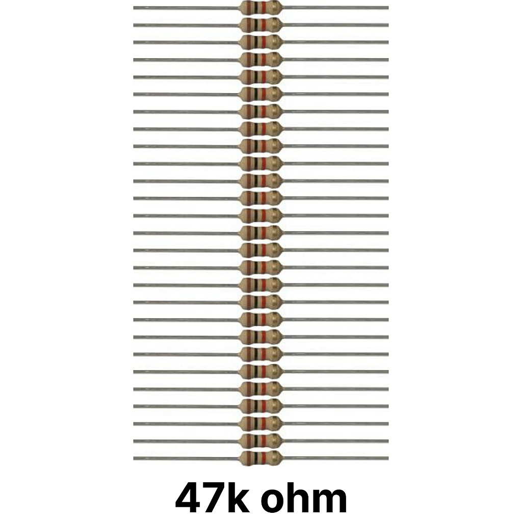 50 piece of 47K ohm Resistor