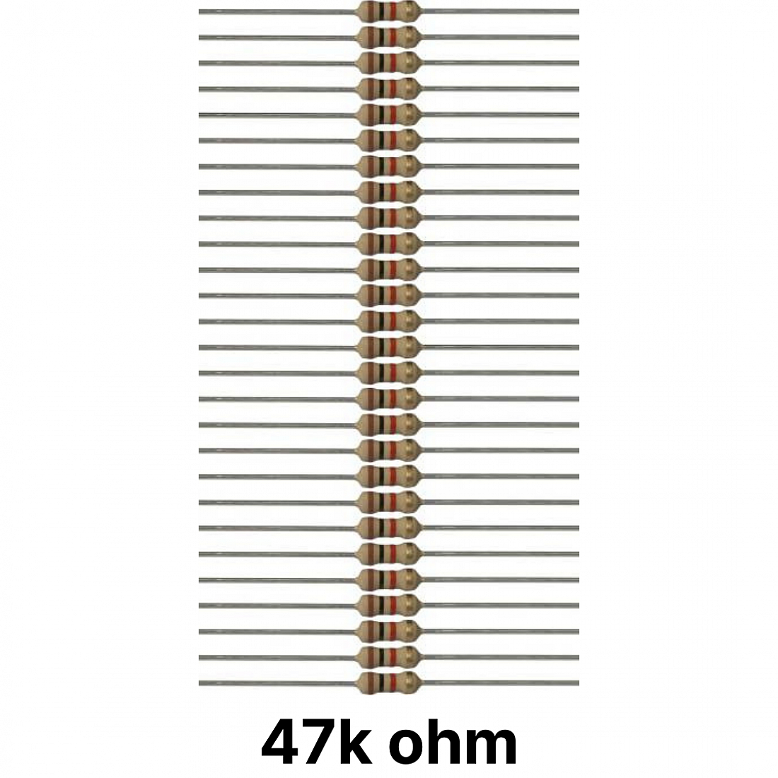 50 piece of 47K ohm Resistor