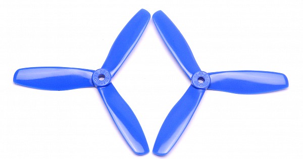 5045 (5x4.5) 3 Blade Propeller (CW +CCW) Blue