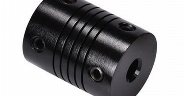 5mm X 5mm Black Aluminum Flexible Shaft Coupling