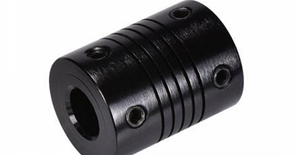 5mm X 8mm Black Aluminum Flexible Shaft Coupling
