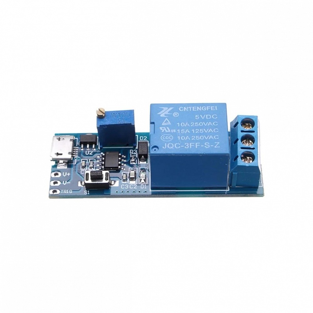 5V-30V Micro USB Power Adjustable Delay Relay Timer Control Module 5V-30V Micro USB Power Adjustable Delay Relay Timer Control Module
