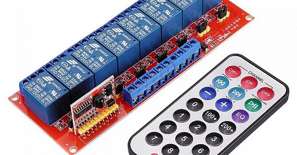5V 8 Channel Infrared Remote Control Relay Module
