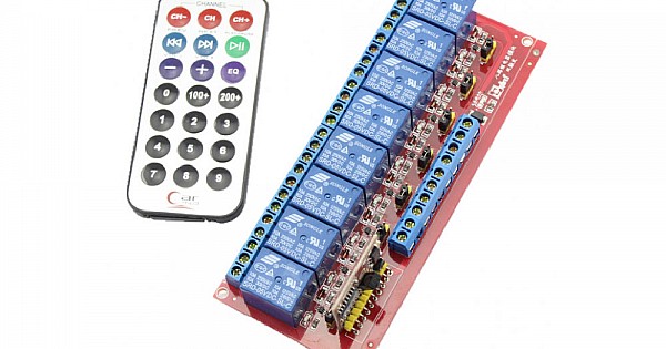 5V 8 Channel Infrared Remote Control Relay Module
