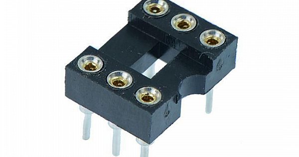 6 Pin Machine tooled IC Socket (Round IC Base)