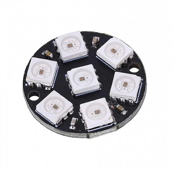 7 bit WS2812 5050 RGB LED Built-in Full Color Driver Colored Light Round