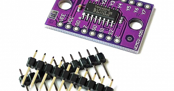 74HC4051 8 Channel Analog Multiplexer/Demultiplexer Breakout Board for Arduino