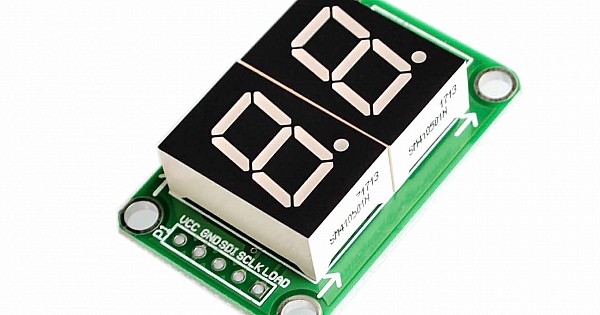 74HC595 2 Digit 0.5inch 7 Segment Digital Tube LED Display Module