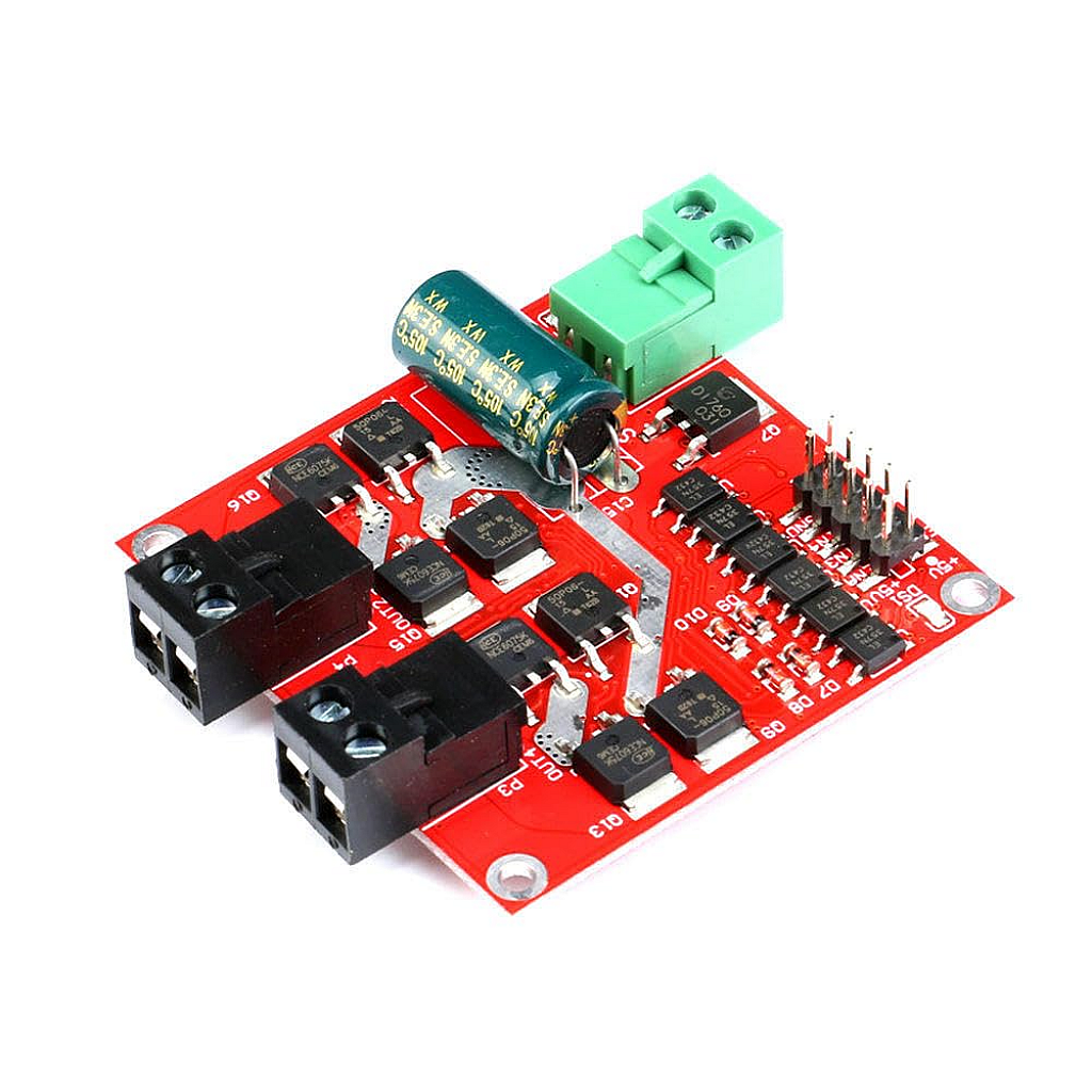7A/160W Dual-Channel DC motor Driver Module High Power Industrial Grade ...