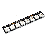 8 Bit WS2812 5050 RGB LED Built-in Full Color Driving Lights Straight ...