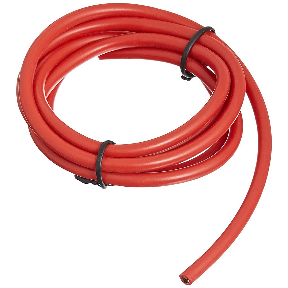 8AWG High Quality Red Silicon Wire - 1Meter